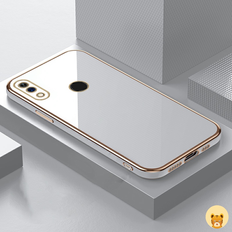 เคสโทรศัพท์มือถือชุบไฟฟ้า หรูหรา 5 สี สําหรับ Realme 3 Case 3i Case 3 ...
