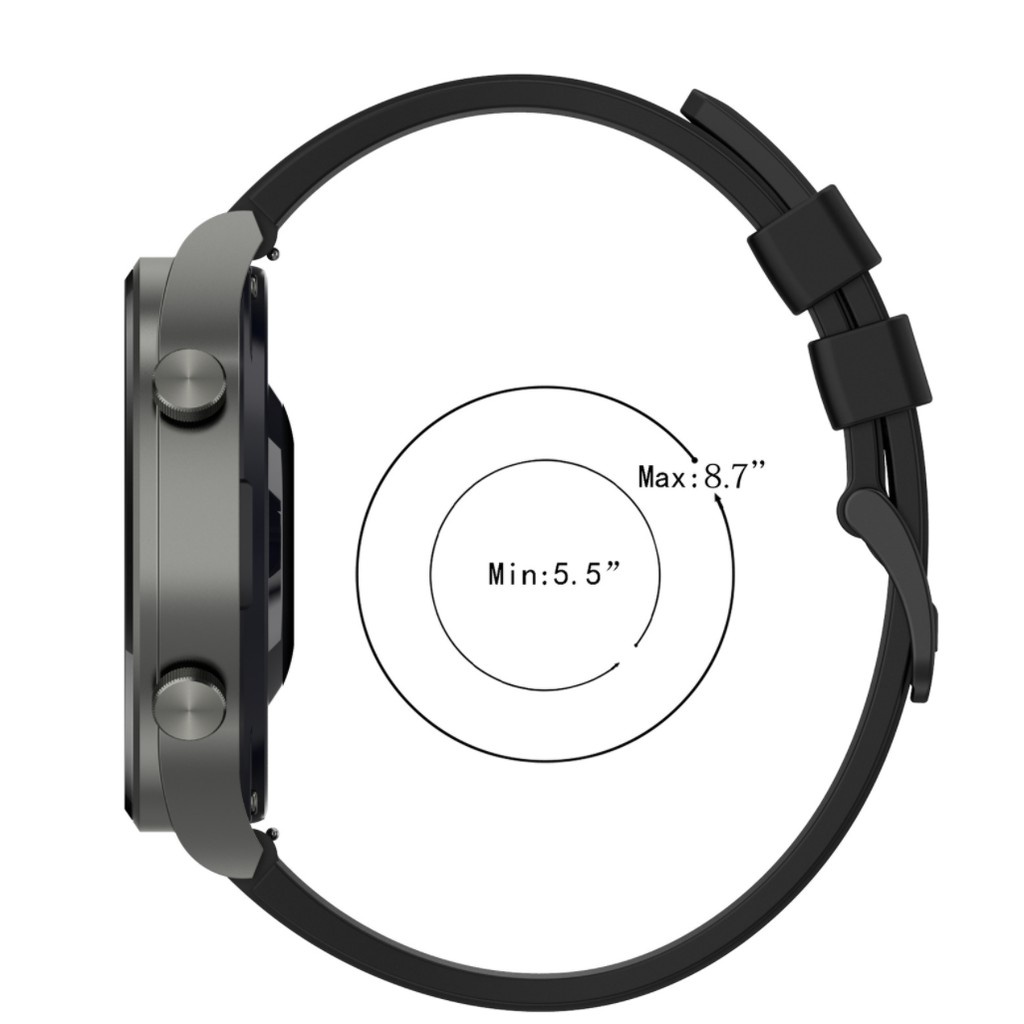 สาย 22mm Amazfit Huawei Samsung สายซิลิโคน pace gtr 46 gt2 gt2pro a22 ...