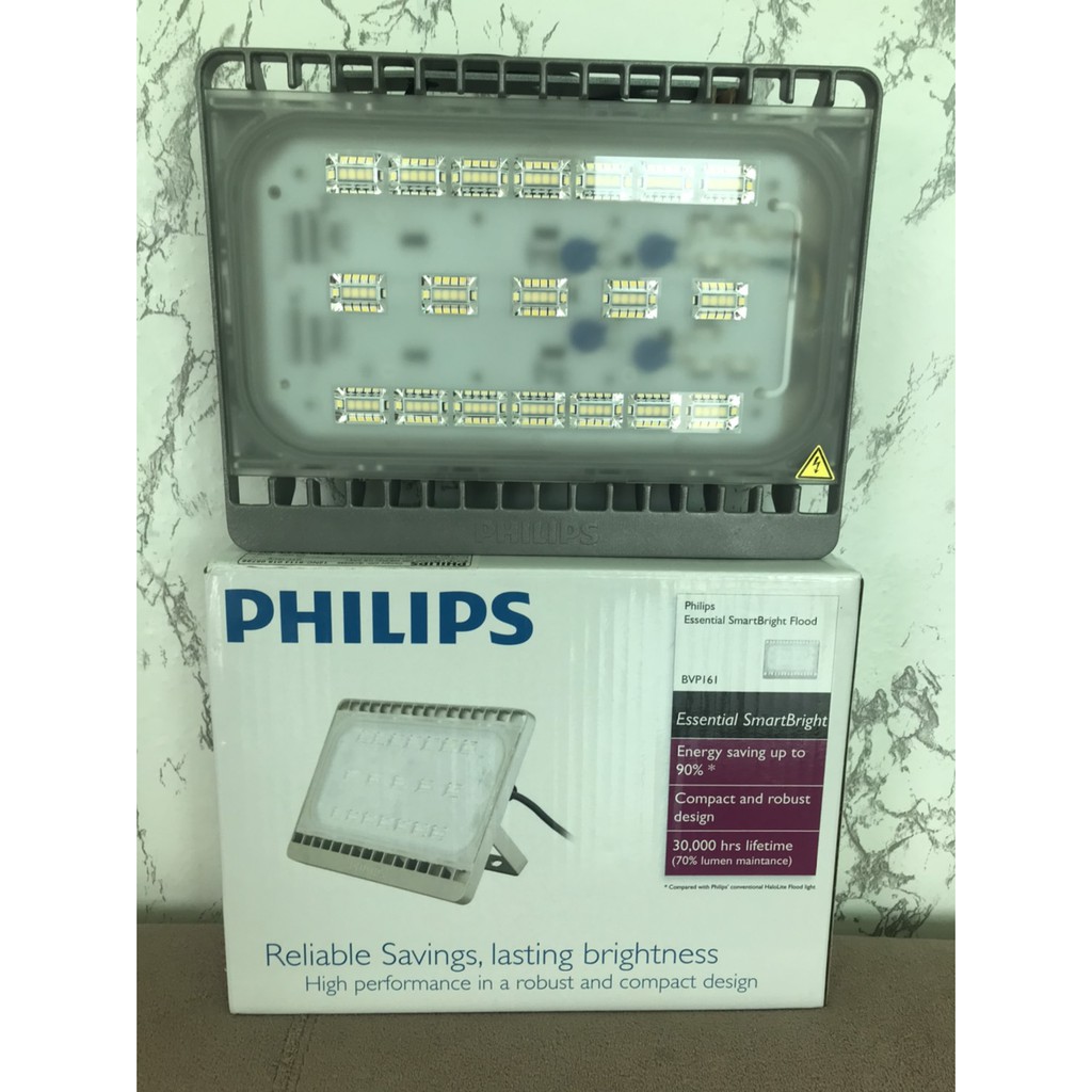 Philips โคมไฟสปอร์ตไลท์ แอลอีดี ฟิลลิป์ (BVP161) แอลอีดี 50W Grey (5700k) | Shopee Thailand
