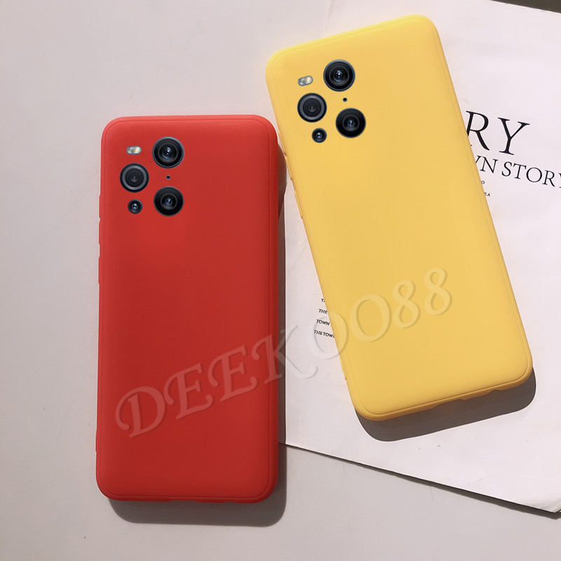 เคสโทรศัพท์ OPPO Find X3 Pro 2021 Phone Case Simple Color TPU Silicone ...
