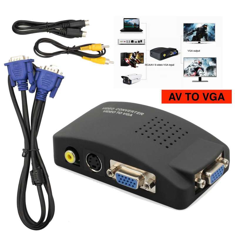AV TO VGA Converter Box | Shopee Thailand