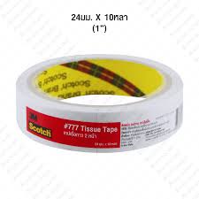 เยื่อกาว 3M #777 Tissue Tape แกน 3 นิ้ว เทปเยื้อกาว 2 หน้า | Shopee ...