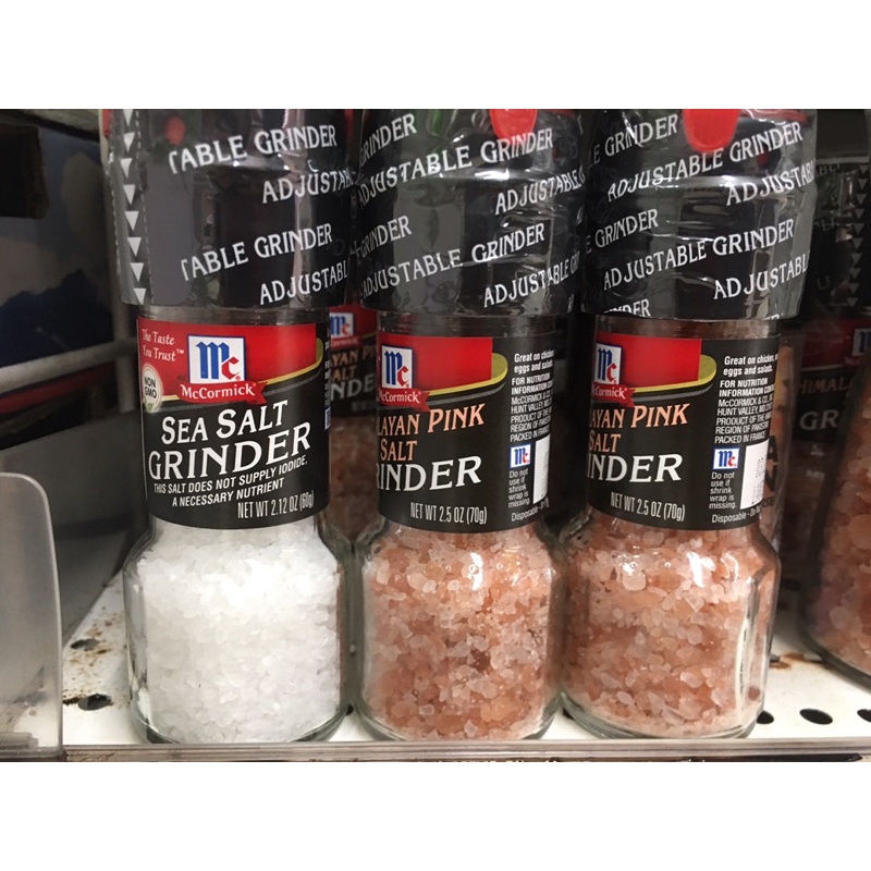 McCormick Salt Grinder (คีโต) แม็คคอร์มิค เกลือหิมาลายัน/เกลือทะเล แบบ ...