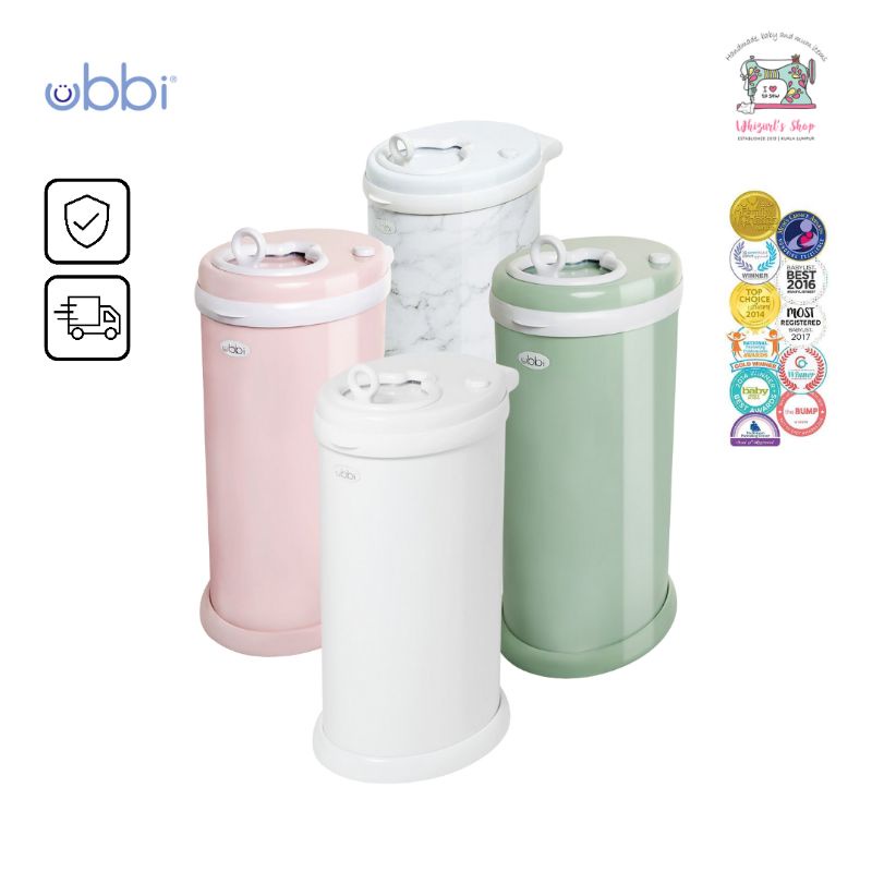 Ubbi - Diaper/Nappy Pail Dustbin (ตัวเลือกทุกสี) | Shopee Thailand