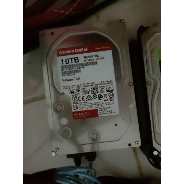 WD RED PLUS 10 TB NAS HDD 7200 RPM SATA 6GB/s ,256MB Cache WD101EFBX ...