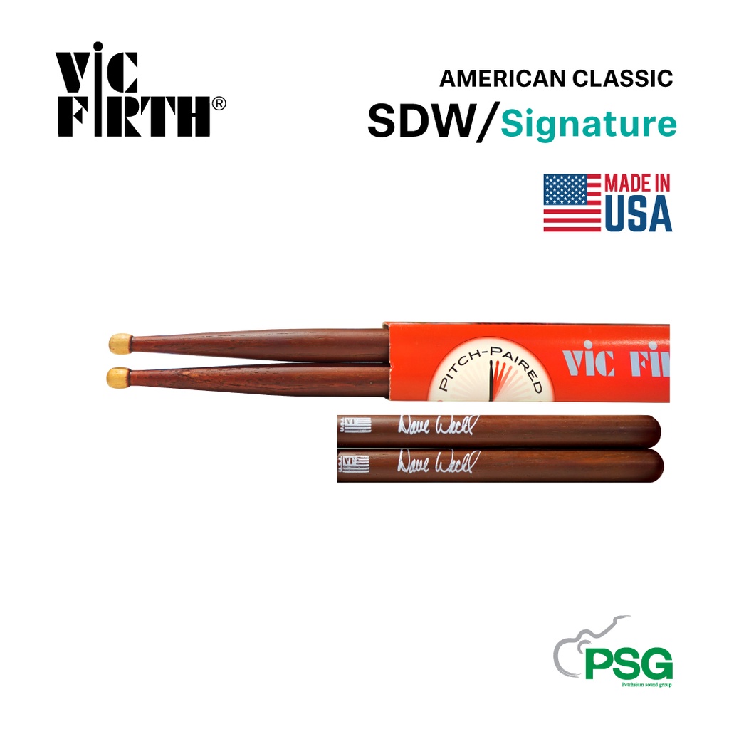 VIC FIRTH AMERICAN CLASSIC SDW-Signature ( ไม้กลองรุ่นลายเซ็น ...