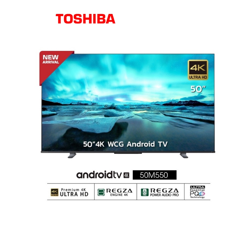 TOSHIBA Android 4K UHD TV รุ่น 50M550KP ขนาด 50 นิ้ว รับประกันศูนย์ 3 ปี มีของพร้อมส่ง | Shopee ...