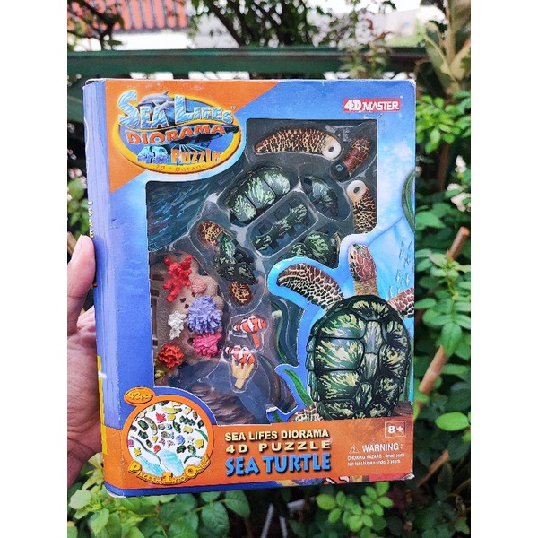 sea lifes diorama 4d puzzle sea turtle สัตว์ทะเล เต่า สี่มิติ ประกอบ ฉาก | Shopee Thailand