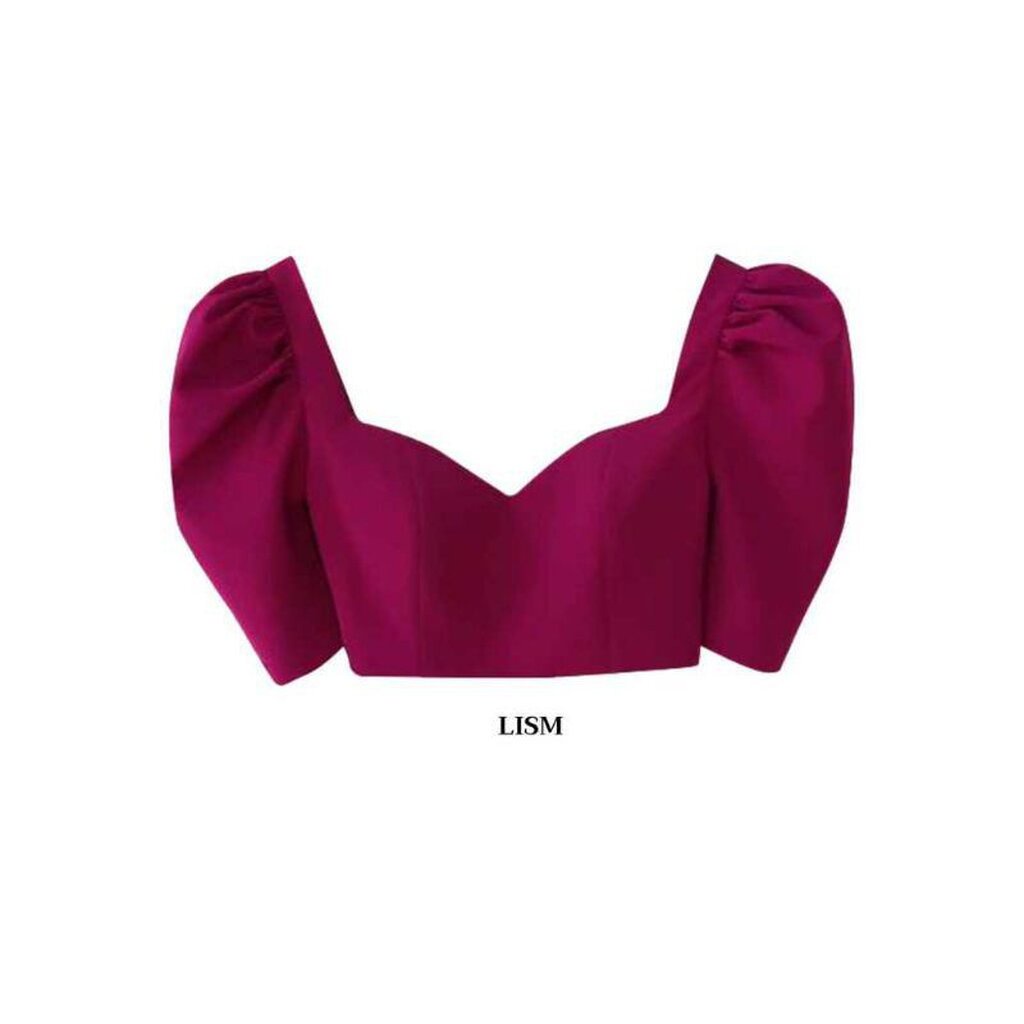 Lism S-018 เสื้อครอปแขนรูดสุดเก๋ | Shopee Thailand