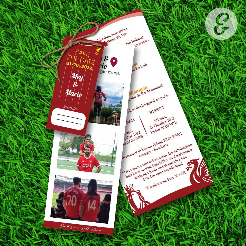 คําเชิญแต่งงาน Liverpool FC Hang Tag - คําเชิญไวรัส 2022 | Shopee Thailand