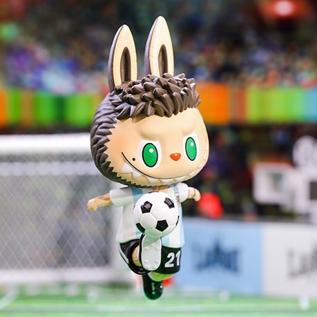 [ตัวแยก พร้อมส่ง] Labubu - Argentina football team - POPMART How2work ...