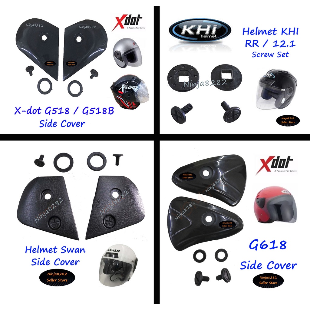 ฝาครอบด้านข้าง สกรู KHI XDot G618 G518 G518B G626 G118 G528 JF3 ...