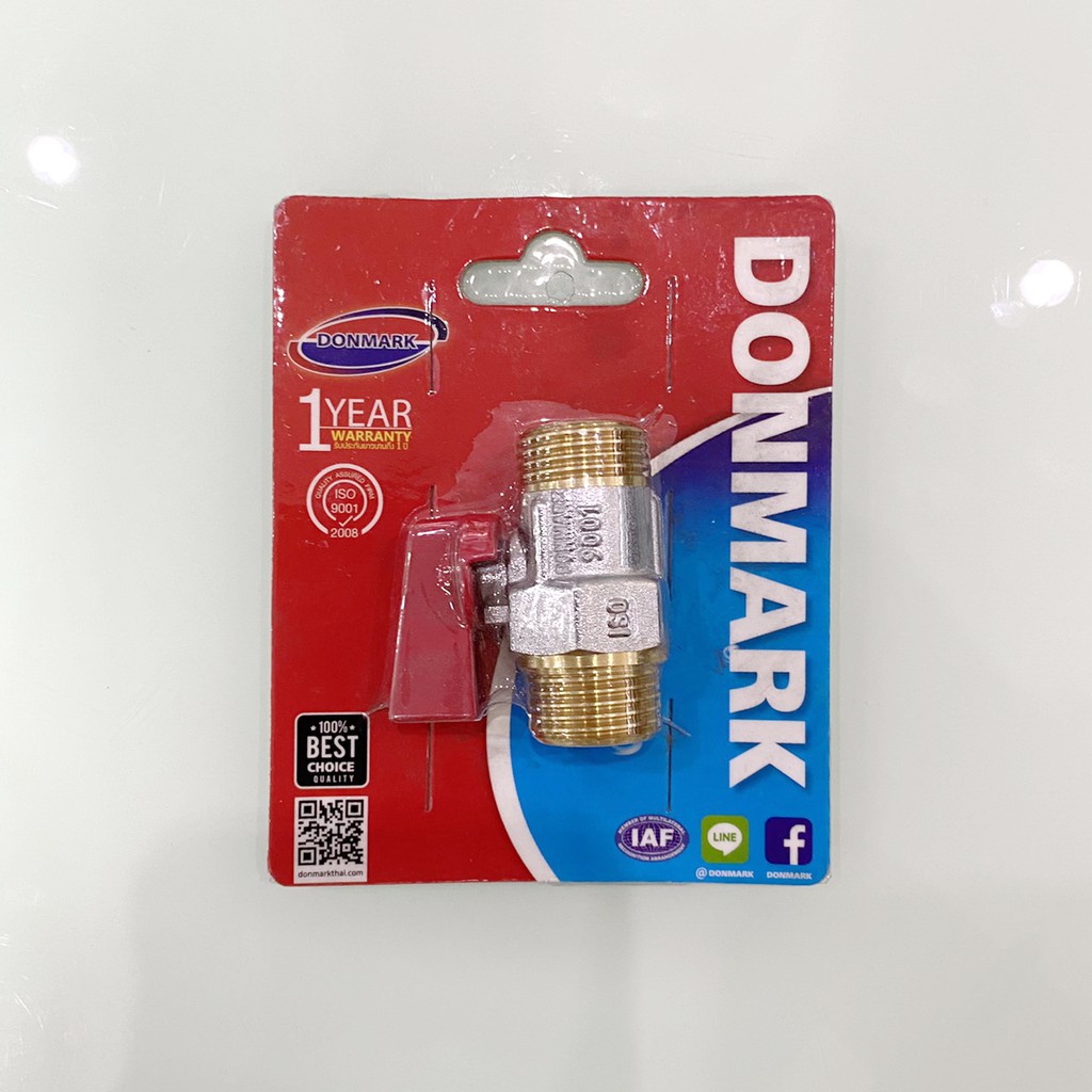 DONMARK มินิบอลวาล์วทองเหลือง มินิบอลวาล์ว เกลียวนอก/นอก รุ่น MC-224 ...