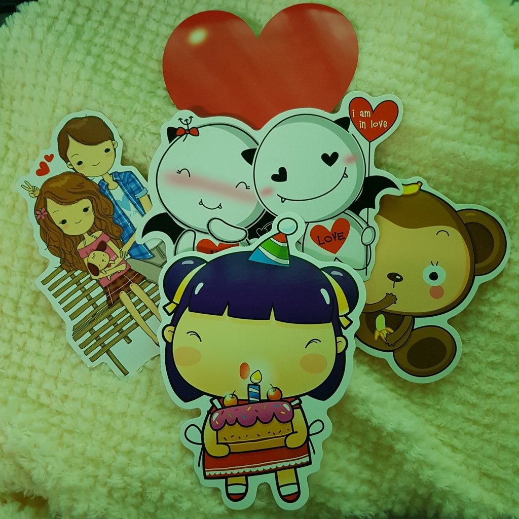 555 PaperPlus การ์ด กระดาษจดหมาย การ์ดตัวการ์ตูน กระดาษแข็ง มันเงา มี ...