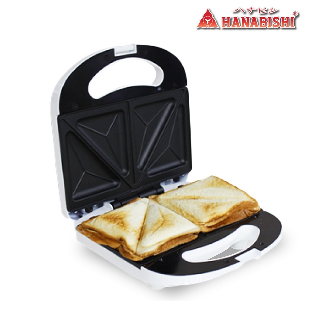 HANABISHI เครื่องทำแซนด์วิช เครื่องอบแซนวิช SW05 Sandwich Maker สีขาว ...