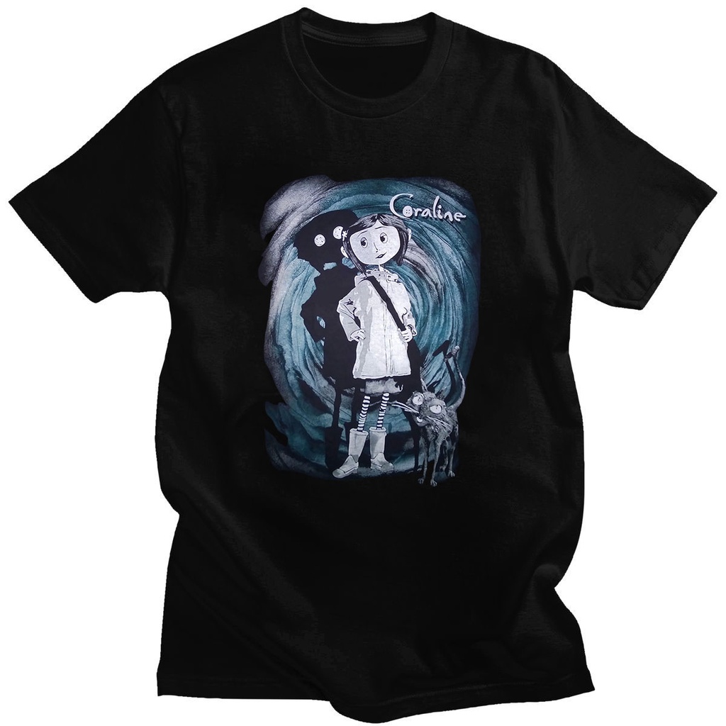 เสื้อยืด ผ้าฝ้าย พิมพ์ลาย Tim Burton Neil Gaiman Nightmare Before ...