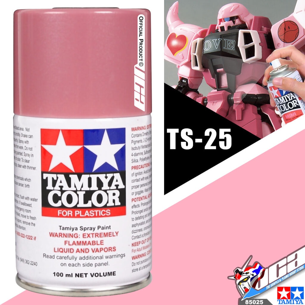 TAMIYA 85025 TS-25 PINK COLOR SPRAY PAINT CAN 100ML FOR PLASTIC MODEL ...