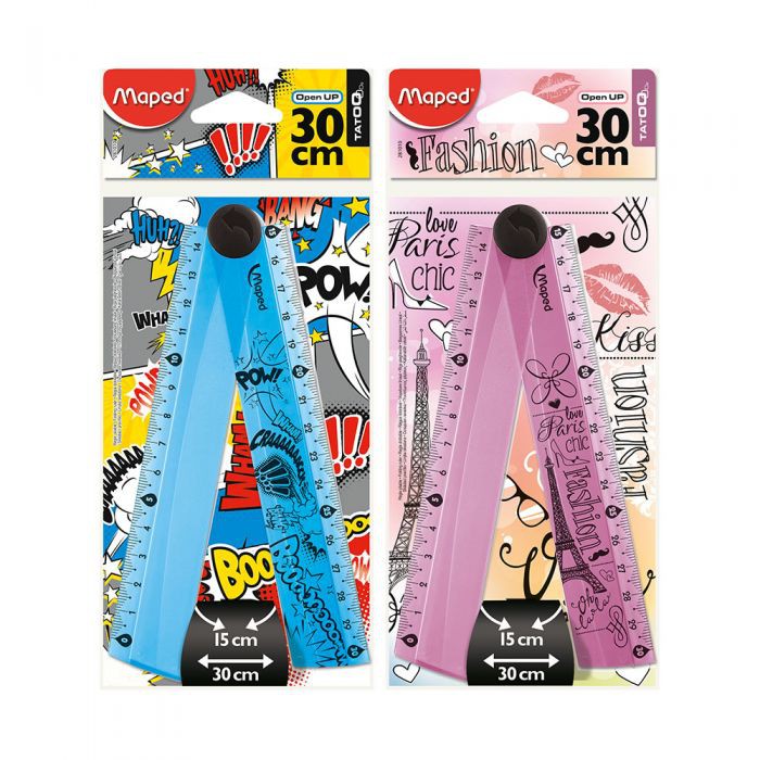 MAPED Foldable Ruler ไม้บรรทัด พับได้ โอเพ็นอัพ มาเพ็ด #TC/281010 ...