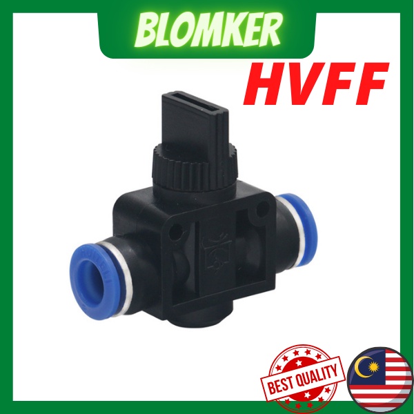 Hvff อะไหล่เชื่อมต่อนิวเมติก แบบกดเร็ว สําหรับสวิตช์ควบคุมความเร็วท่อ 4 ...