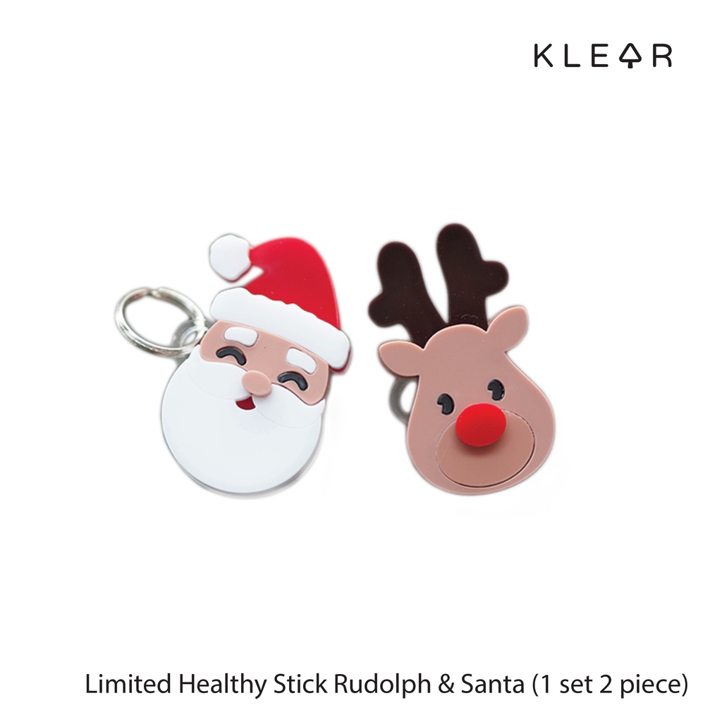 KlearObject Healthy Stick Rudolph & Santa set of 2 ที่กดปุ่มอนามัย ที่ก ...