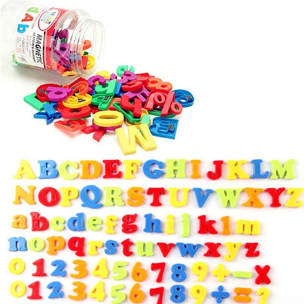 78pcs /set Learning Toy Fridge Magnetic Alphabet Letters Magnets Xmas ...