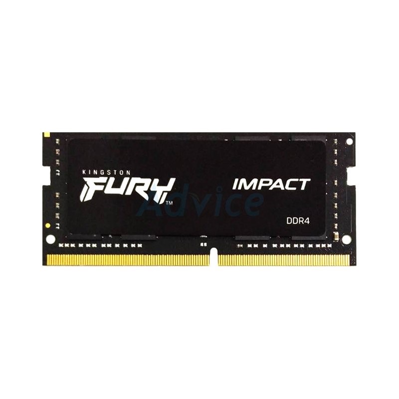 RAM DDR4(2666, NB) 16GB KINGSTON FURY IMPACT (KF426S15IB1/16) แรมสำหรับโน๊ตบุ๊คประกัน LT ...
