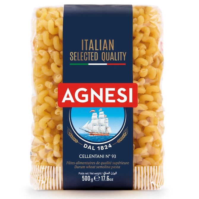 Agnesi Penne Rigate Rigatoni Eliche แอคเนซี พาสต้ารูปแบบต่างๆ ขนาด 500 ...