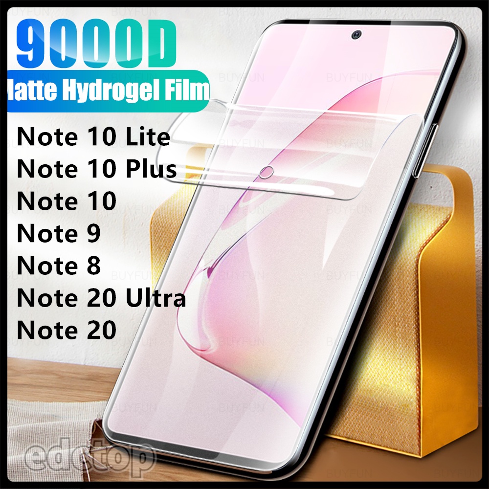 Samsung Galaxy Note 10 Lite 10 Plus 9 8 Plus 20 Ultra ฟิล์มกันรอยหน้าจอ ฟิล์มไฮโดรเจล เนื้อแมตต์ ...