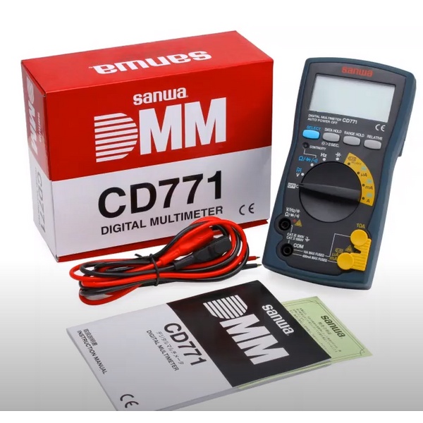 Sanwa digital Multimeter CD771 ของแท้ 100% ดิจิตอลมัลติมิเตอร์ แม่นยำ ...