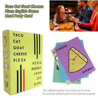 English Taco Cat Goat Cheese Pizza Card Game รุ่นการ์ดเกม-Taco แมวแพะ ...