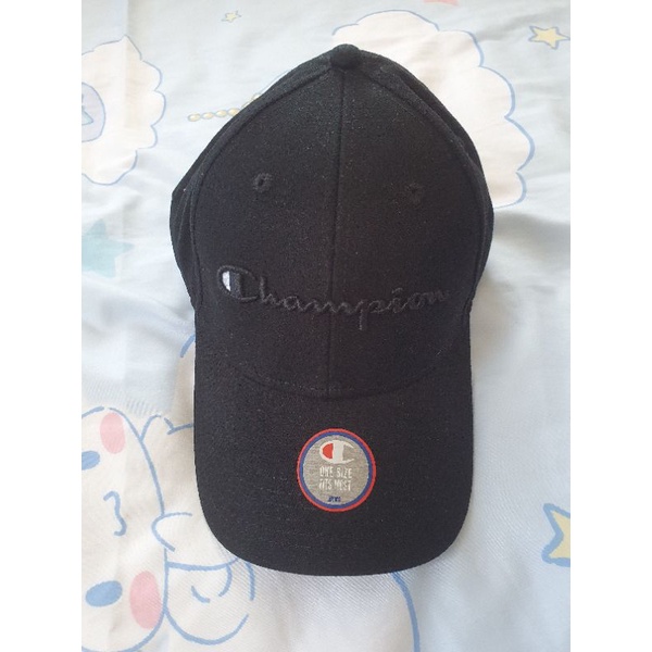 หมวก Champion ของใหม่ แท้100% สีดำล้วน | Shopee Thailand