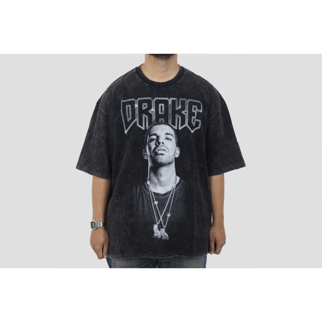 เสื้อยืด ขนาดใหญ่ พิมพ์ลาย Drake Wash | Shopee Thailand