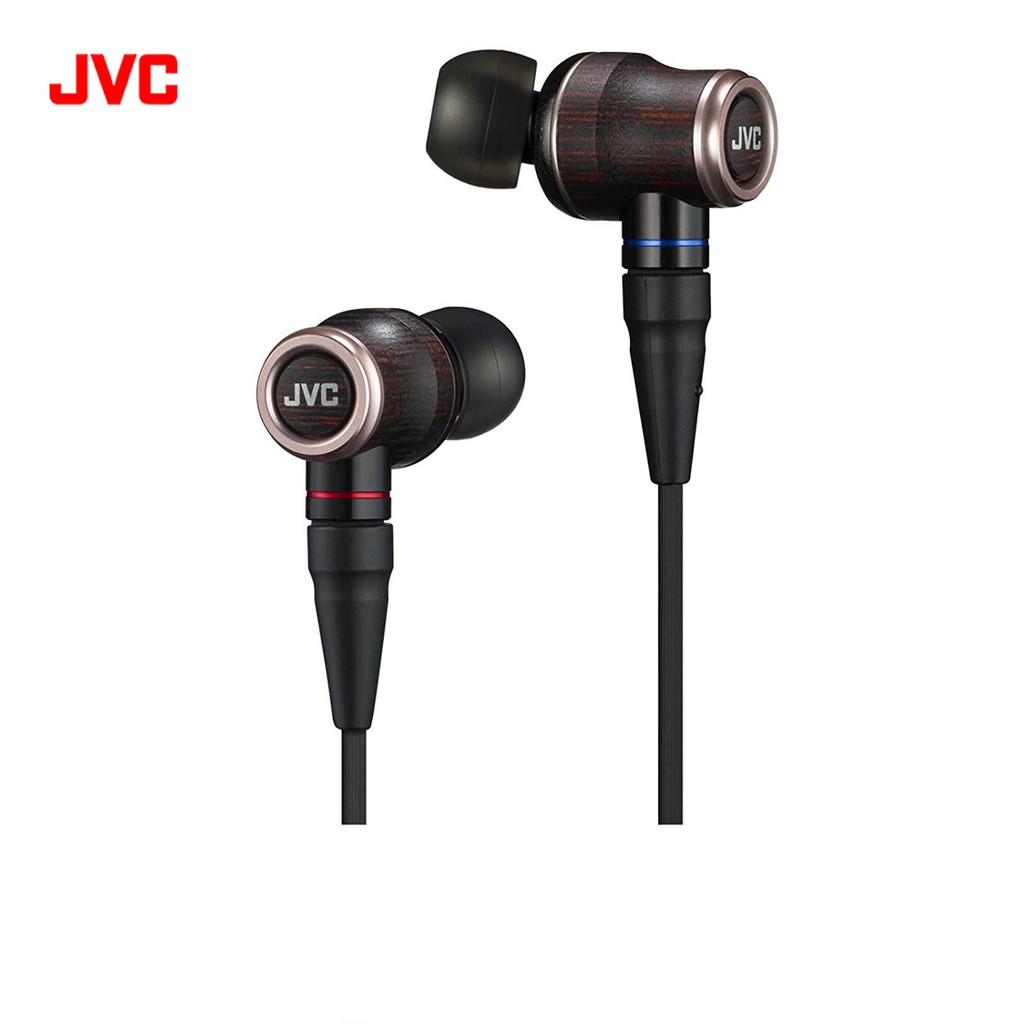 JVC HA-FW02 หูฟังอินเอียร์ hi-res wood dome unit (Black) | Shopee Thailand