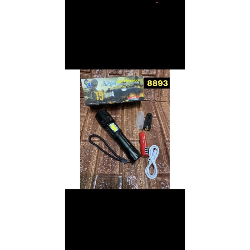 ไฟฉาย T9 (JY-8892 JX-8892 jx-8891 jx-8890 jx-527 jx-8893)ชาร์จ USB(แถม ...