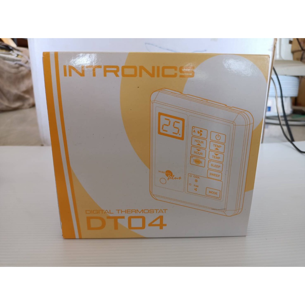 เทอร์โมสตัท, รูมแอร์, รีโมทคอนโทรล, เครื่องควบคุมอุณหภูมิ ชนิดมีสาย INTRONICS DT04 | Shopee Thailand