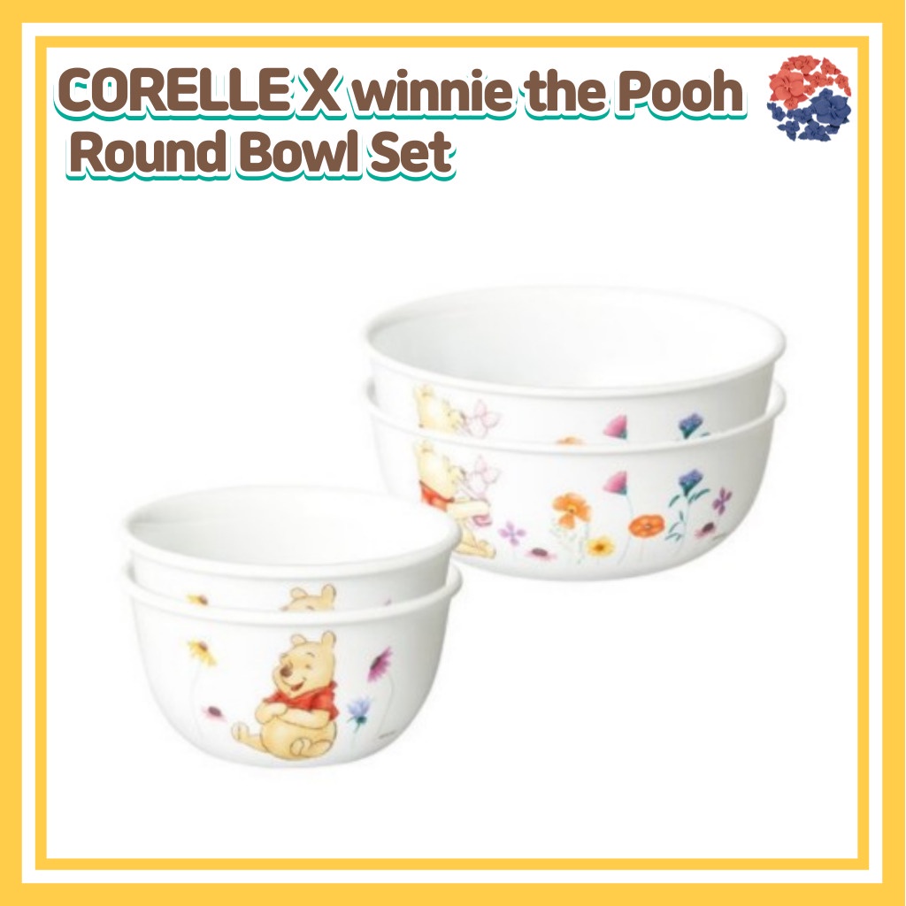 Corelle x Winnie the Pooh Bowls set /Corelle USA set/Corelle Bowl large ...