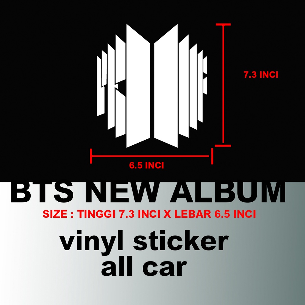 สติ๊กเกอร์ PROOF BTS STICKER VINYL CAR KERETA | Shopee Thailand