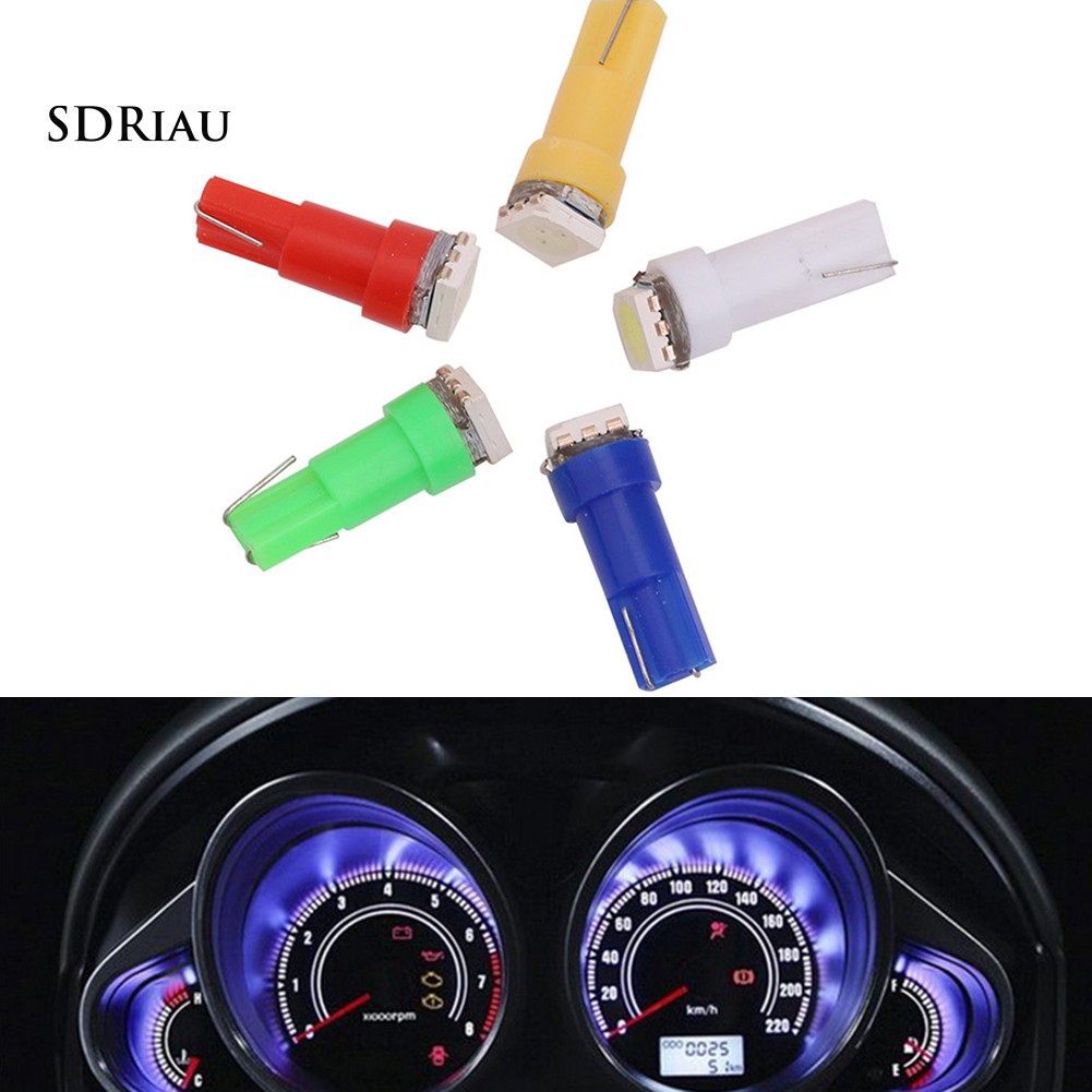 【พร้อมส่ง】หลอดไฟ T5 5050 1SMD LED 12V 0.5W สําหรับเกจแดชบอร์ด 10 ชิ้น ... 【พร้อมส่ง】หลอดไฟ T5 5050 1SMD LED 12V 0.5W สําหรับเกจแดชบอร์ด 10 ชิ้น ...