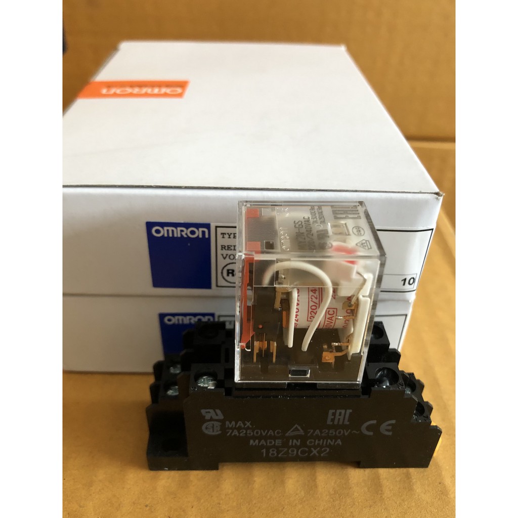 รีเรย์ Relay MY-2N 220vac + socket PYF-08A-E OMRON 1 ชุด | Shopee Thailand