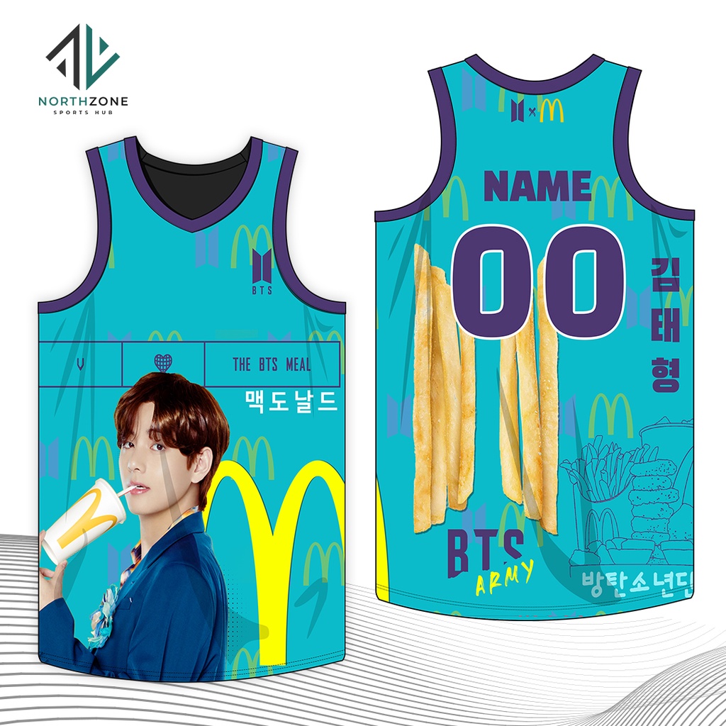 เสื้อกีฬาบาสเก็ตบอล ลาย NZ BTS Name & Number Jersey | Shopee Thailand