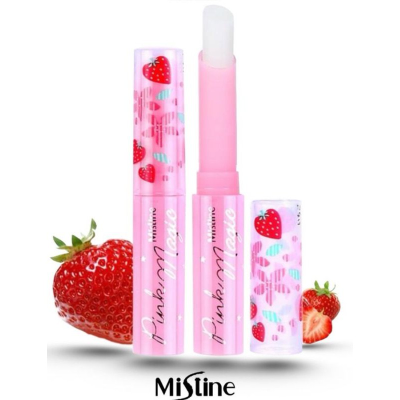 มิสทีน พิงค์ แมจิก ลิปพลัส วิตามินอี สตอเบอรี่ 1.7g /Mistine Pink Magic ...