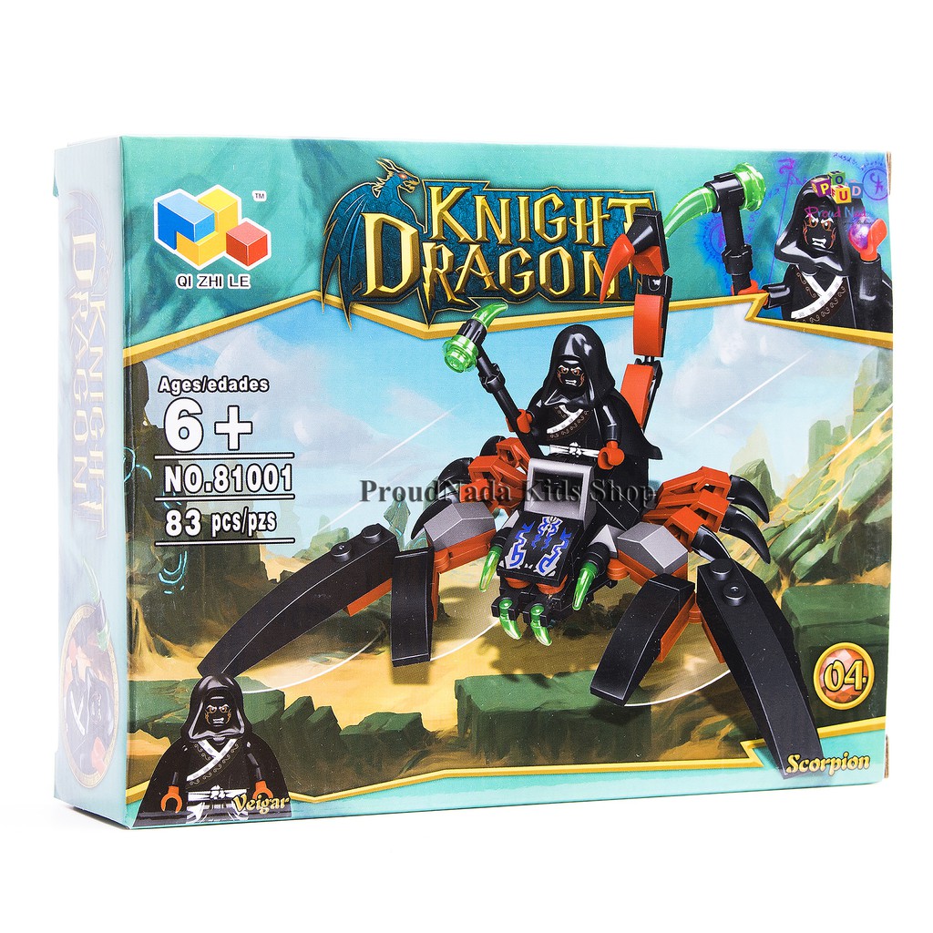 ProudNada Toys ของเล่นเด็กชุดตัวต่ออัศวิน QI ZHI LE 81001 KNIGHT DRAGON ...