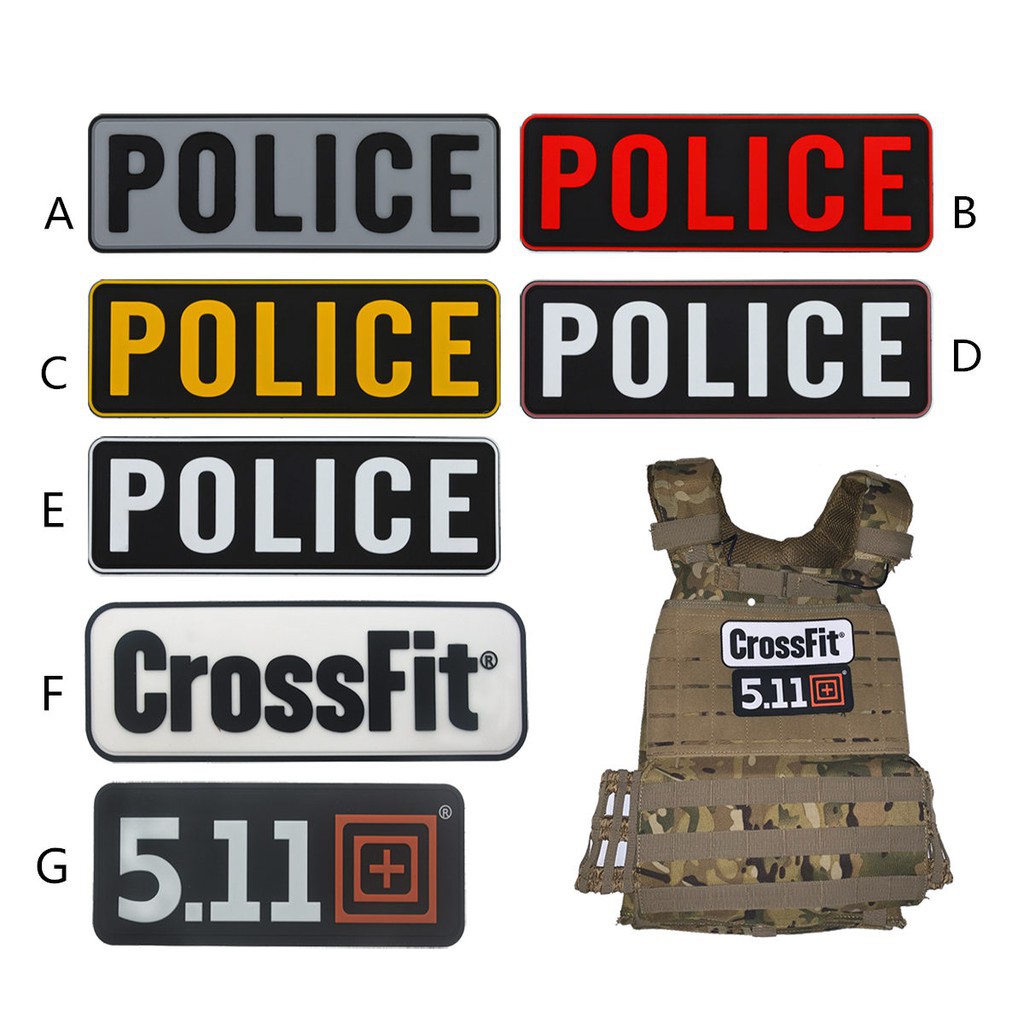 511 Crossfit Pe PVC ยางยุทธวิธีทหาร Morale Velcro Patch Badge Combat ...