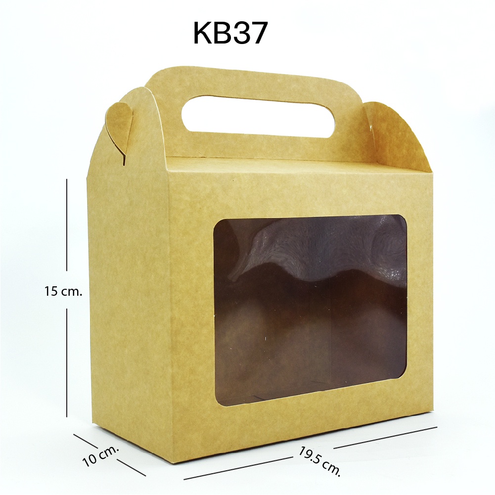 Idopackage - (KB37&WB37) กล่องเอนกประสงค์ กล่องคุกกี้ ฟู้ดเกรด ขนาด10 x19x15 cm. แพ็คละ10ใบ ...