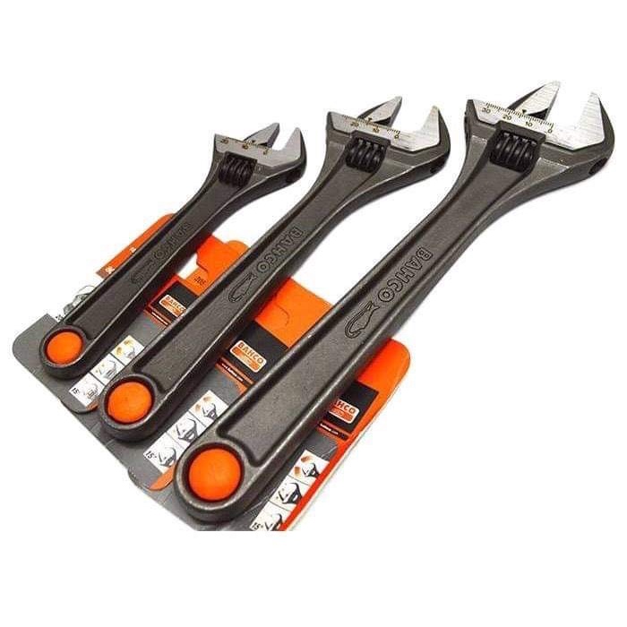 Bahco ประแจเลื่อนขนาด 6,8,10,12 นิ้ว รุ่น 8070-8071-8072-8073 - สีดำ ( Adjustable Wrench ) กุญแจ ...