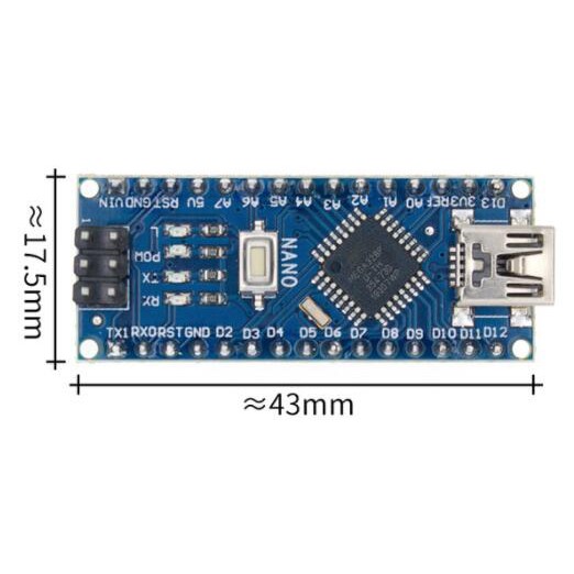บอร์ดไมโครคอนโทรลเลอร์ MINI USB Nano V3.0 ATmega328P CH340G 5V 16M ...