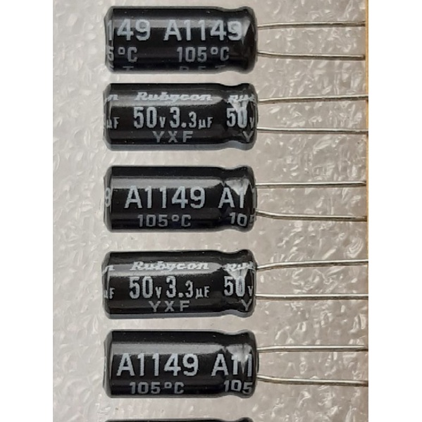 Rubycon YXF 3.3uf 50v (ราคา10ตัว) capacitor ตัวเก็บประจุ คาปาซิเตอร์ | Shopee Thailand