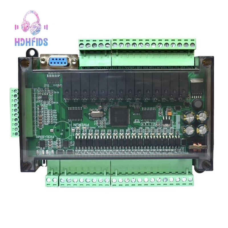 PLC Industrial Control Board Simple Programmable Controller Type FX3U-30MR Support RS232/RS485 ...