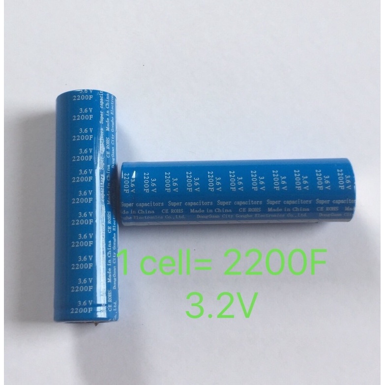 LIC Graphene Super Capacitor Pack of 8 cells 1100F 14.4 volts fast ...