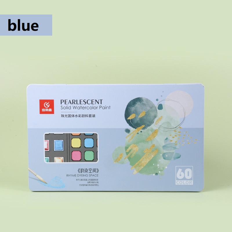 Rex TT 60 colors solid paint cake set, Available DIY drawing stationery ...